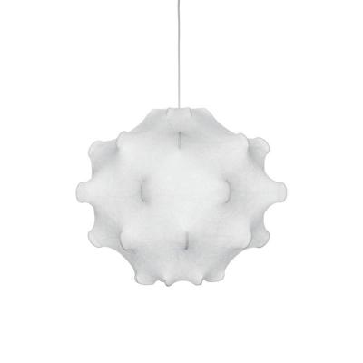 China Minimalist Silk Cylinder Pendant Light for Hotel Lobby Lighting Fixture Mounted for sale
