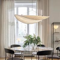 China Nordic Vintage Art Japanese Pendant Lamps Wabi-Sabi Style Leaf Chandelier Elegant Pendant Light For Living Room for sale