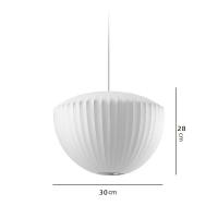 China Japanese Minimalist Style Flying Saucer Design Silk Material Lantern White Chandeliers Modern Pendant Light for sale