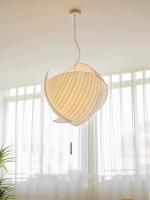 China Antique Design Fabric Hanging Lamp With Hotel Restaurant Decorations Luxury Home Decor Supplies Modern Pendant Light for sale