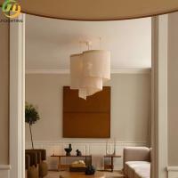 China JYLIGHTING Wabi-Sabi Style Fabric Chandelier Modern Pendant Light for Bedrooms and Living Rooms for sale