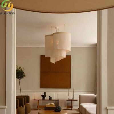 China JYLIGHTING Wabi-Sabi Style Fabric Chandelier Modern Pendant Light for Bedrooms and Living Rooms for sale