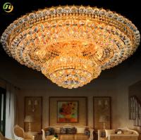 China JYLIGHTLING Crystal chandelier, living room lamp, modern and simple, elegant European style, golden round ceiling lamp, LED bedroom lamp, lighting fixtures LED Ceiling Light for sale