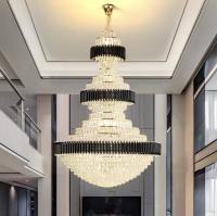 China JYLIGHTING Post-Modern Light Luxury Villa Banquet Hall Hotel Lobby Crystal Chandelier Crystal Pendant Light for sale