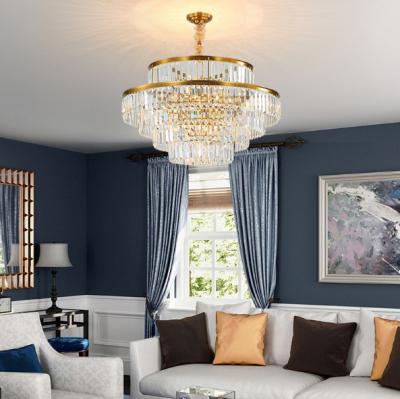 China JYLIGHTING Modern Simple Light Luxury Living Room Corridor Box Restaurant Bedroom Crystal Pendant Light for sale