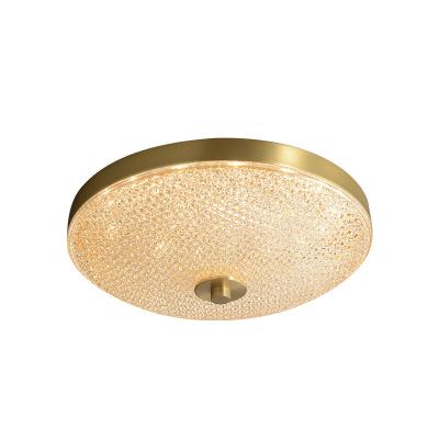 China JYLIGHTING Contemporary Modern LED Ceiling Lamp Small Acrylic Mounted 75 Brass Copper Finish Stylish Nordic Design For Home LED Ceiling Light for sale