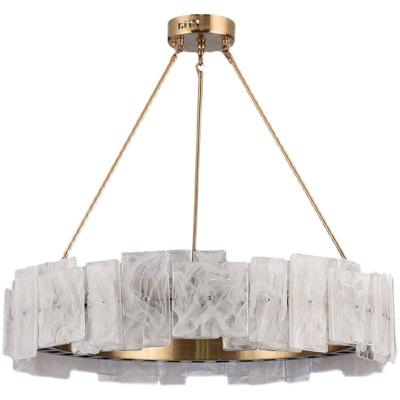 China JYLIGHTING Nordic Modern LED Chandelier Luxury White Cloud Glass Pendant Light For Hotel Restaurant High Ceiling Hanging Lamp Iron Material Modern Pendant Light for sale