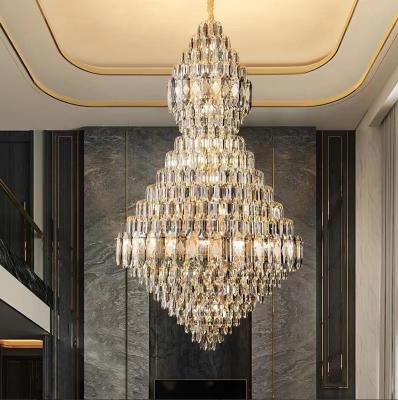 China JYLIGHTING Post-Modern European Light Luxury Villa Living Room Crystal Chandelier for sale