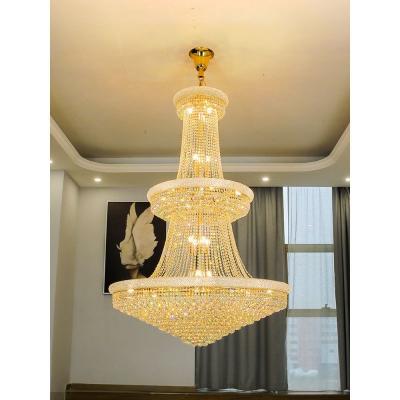 China JYLIGHTING American Retro Bedroom Light Luxury Simplicity Post-Modern Hotel Dining Room Oversize Chandelier Crystal Pendant Light for sale