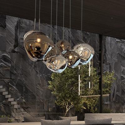 China Postmodern Lava Chandelier Creative Clothing Store Bar Pendant Lamp Nordic Living Room Single-head Chandelier for sale