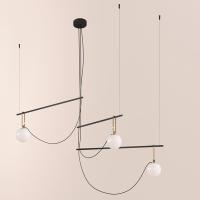 China Simple Round Ball Restaurant Chandelier Postmodern Creative Bedroom Nordic Pendant Lamp for sale
