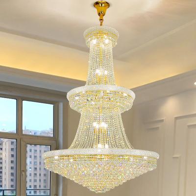 China JYLIGHTING Custom Large Indoor Decoration High Grade Hotel Villa Traditional Crystal E14 Chandelier 	Crystal Pendant Light for sale