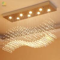 China JYLIGHTING Rectangular Creative Modern Simple Restaurant Dining Room Living Room Entrance Bar Crystal Modern Pendant Light for sale
