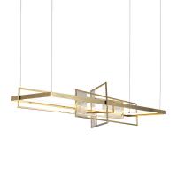 China Nordic Modern Simple Glass Metal Art Living Room Dining Room Chandelier Creative Pendant Light for sale