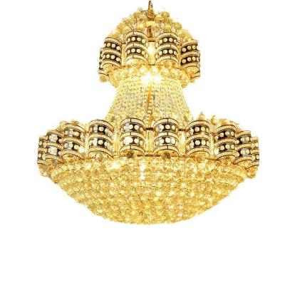 China JYLIGHTING Indoor LED Crystal Chandelier For Villa Project Home Decor Wedding Remote Controlled Square Shape Warm White Light Crystal Pendant Light for sale