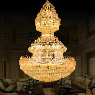 China JYLIGHTING Traditional Classic Luxury Large Golden Mosque Crystal Chandelier For Palace Banquet Chandelier Modern Luxury Large Hotel Crystal Pendant Light for sale