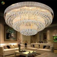 China JYLIGHTING Atmospheric Luxury Living Room Lamp Luxury Villa Bedroom Restaurant Round Crystal Ceiling Lamp for sale