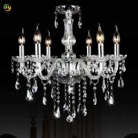 China JYLIGHTING European Style Living Room Bedroom Dining Room Home Candle Glass Modern Pendant Light for sale