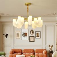 China JYLINGHTING Modern Luxury LED Lamp Creative U-Shaped Glass Chandelier Remote Control Adjustable Height For Indoor Ceiling Room Modern Pendant Light for sale