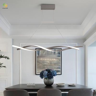 China JYLIGHTING Restaurant Chandelier Simple Modern Minimalist Dining Room Table Lamp Creative Design Long bar Modern Pendant Light for sale