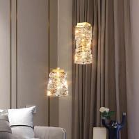 China JYLIGHTING Nordic Luxury K9 Crystal Chandelier Rectangular Stainless Steel Body For Hotel Bedrooms Dining Living Rooms Lights Modern Pendant Light for sale