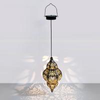 China JYLIGHTING Solar Lamps Garden Waterproof Black Garden Light Outdoor Vintage Rope Pendant Light for sale