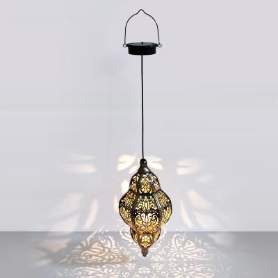 China JYLIGHTING Solar Lamps Garden Waterproof Black Garden Light Outdoor Vintage Rope Pendant Light for sale