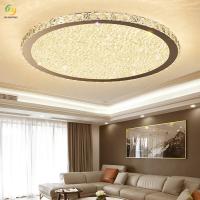 China JYLIGHTING Round Simple Modern Living Room Light Luxury Romantic Home Led Crystal Ceiling Lamp for sale