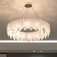 China JYLIGHTING Living Room Chandelier Modern Simple French Light Luxury Cream Style Bedroom Restaurant Modern Pendant Light for sale