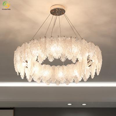 China JYLIGHTING Living Room Chandelier Modern Simple French Light Luxury Cream Style Bedroom Restaurant Modern Pendant Light for sale