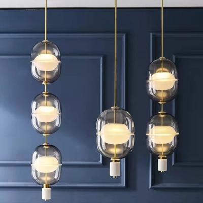 China JYLINGHTING Nordic Creative Design Glass Pendant Light Postmodern Style Rectangle Square-shaped for Cafe Exhibition Hall E26 Modern Pendant Light for sale
