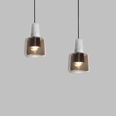 China JYLIGHTING Modern Nordic Design Large Round Glass Chandelier Simple Light Luxury Designer Bedside Lamp Modern Pendant Light for sale