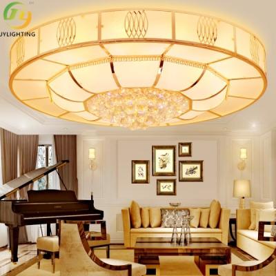 China Nordic Dining Atmosphere Indoor Home Style Chandeliers Pendant Lights Wedding Round Living Room Luxury Led Crystal Ceiling Light for sale