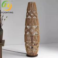 China JYLIGHTING Japanese Style Bamboo Woven Chandelier Rural Homestay Art Decoration Pendant Lamp Living Dining Bedroom Light Floor for sale