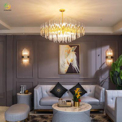 China JYLIGHTING Modern Simple Living Room Lamp High-end Hall Crystal Chandelier Italian Minimalist Light Luxury Restaurant	Crystal Pendant Light for sale