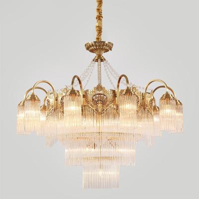 China JYLIGHTING Modern Peafowl Chandelier Crystal Tassels Brass Pendant Lamps Remote Home Office Decor for Villa Bedroom Hanging 	Modern Pendant Light for sale