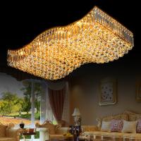 China JYLIGHTING Lampara De Cristal Modern Luxury Large Long Crystal High End For Dining Room Living Room Decorate LED Ceiling Light for sale
