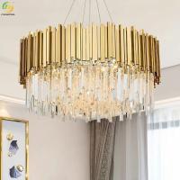 China JYLIGHTING Light Luxury Crystal Chandelier Living Room Lamp K9 Crystal Restaurant Bedroom Home Villa Crystal Pendant Light for sale