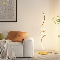 China JYLIGHTING Nordic Minimalist Hotel Living Room Sofa Next to the Creative Spiral Line LED Bedroom Bedside Modern Floor Light for sale
