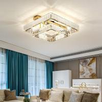 China JYLIGHTING Indoor Modern Living Room Led Restaurant Chandelier and Ceiling Lamps Iron Living Room Crystal Led Ceiling Light for sale