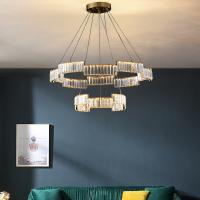 China Modern Crystal Pendant Light with Gold Finish 3000-6000K for sale