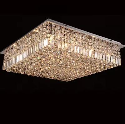 China Wholesale Modern Hall Bedroom Crystal Ceiling Lamp Decorative Lighting Crystal Ceiling Light for sale