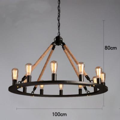 China JYLIGHTING American Retro Industrial Style Pendant Light Chandelier bar Restaurant Iron Creative Lamp for sale