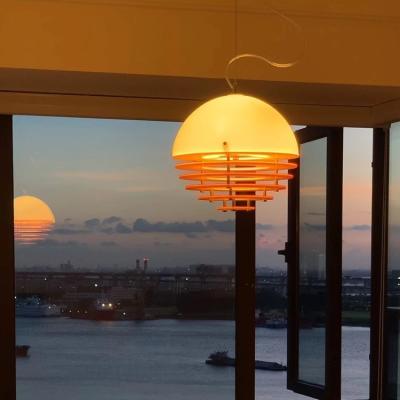 China JYLIGHTING Vintage Design Modern Sunset Orange Atmosphere Chandelier for Restaurant Cafe Bar Living Room Bedroom Decor Modern Pendant Light for sale