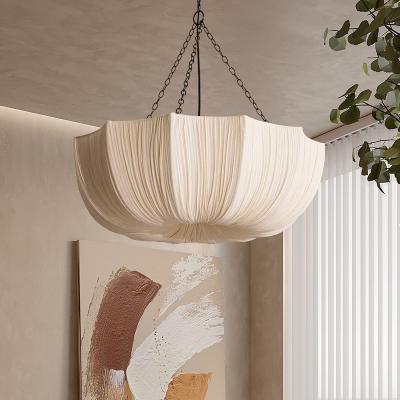 China JYLIGHTING French Vintage Style Umbrella Style Fabric Chandelier Modern Pendant Light Living Room Bedroom Restaurant for sale