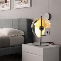 China JYLIGHTING Postmodern Creative Glass American Style Simple Living Room Bedroom Desk Bedside Designer Bedside Table Lamp for sale