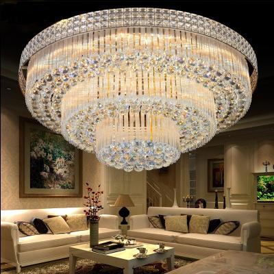 China JYLIGHTING Living Room Round Ceiling Lamp Crystal Bedroom Ceiling Lamp Modern Crystal LED Hotel Ceiling Lamp Chandelier for sale