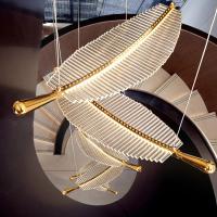 China Modern Gold Luxury LED Acrylic Chandelier Home Decorative Hanging Pendant Light for Living Room for sale
