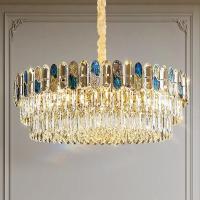 China JYLIGHTING Crystal Chandelier Modern Luxury Living Room Hall Light Creative Restaurant Pendant Light Colorful Shell Chandelier for sale