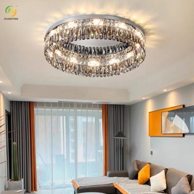 China JYLIGHTING Living Room Atmosphere Luxury Modern Simple LED Light Luxury Bedroom Restaurant High-end Crystal Ceiling Lamp for sale